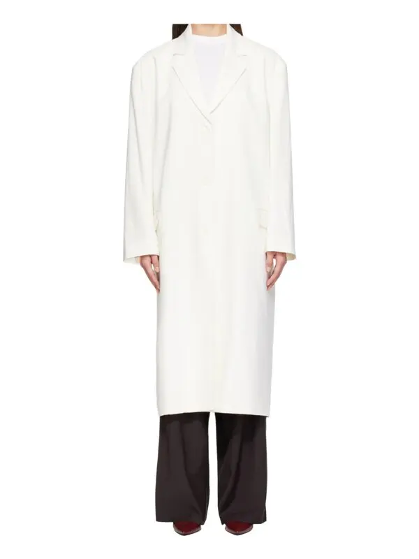 THE FRANKIE SHOP Tribeca Long Coat - Offwhite