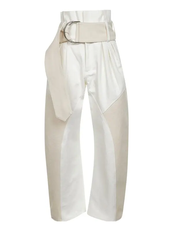 J.W.ANDERSON Jw Anderson High Gathered Waist Jeans - White
