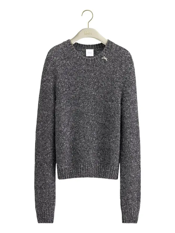 Dior Sweater With Engraved Bow Detail - Black