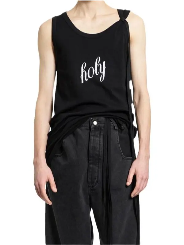 ANN DEMEULEMEESTER Seva Tank Top - Black