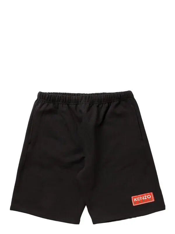 Kenzo Logo Patch Bermuda Shorts - Black
