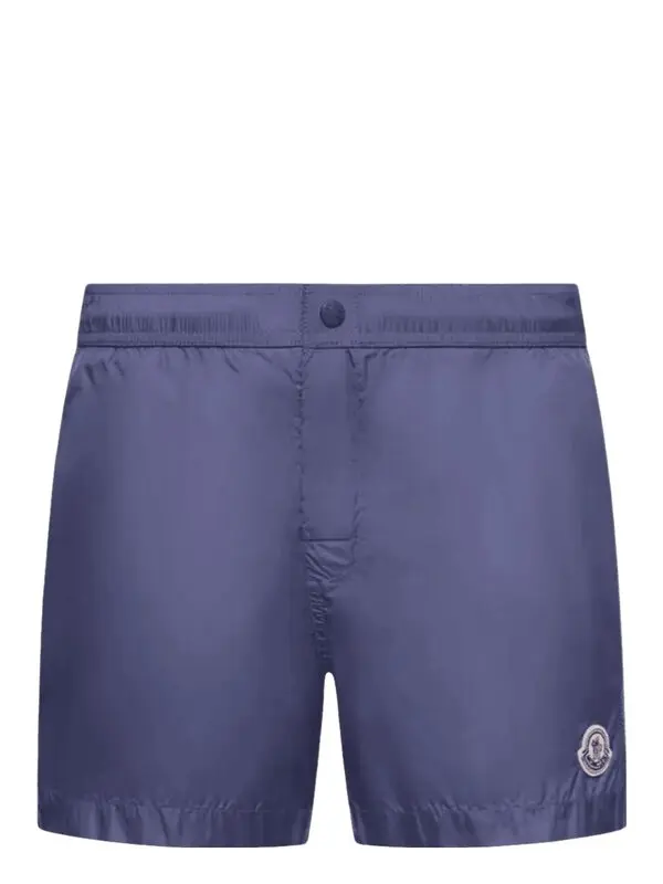 Moncler Logo Detail Shorts - Blue