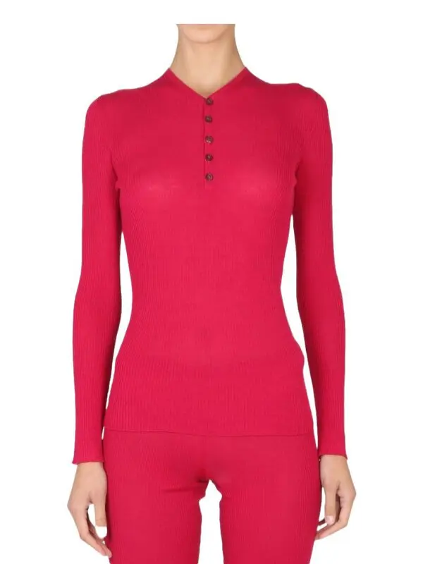 Dsquared2 V-neck Knitted Jumper - Red
