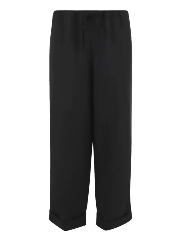 THE ROW Delano Drawstring Cuffed Pants - Black