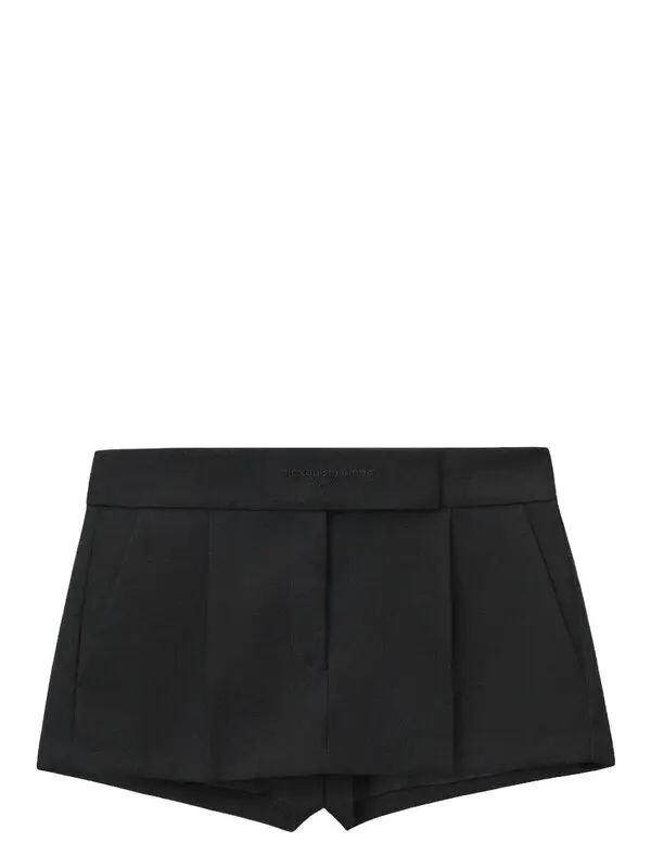 Alexander Wang Logo Embroidered Mini Skort - Black
