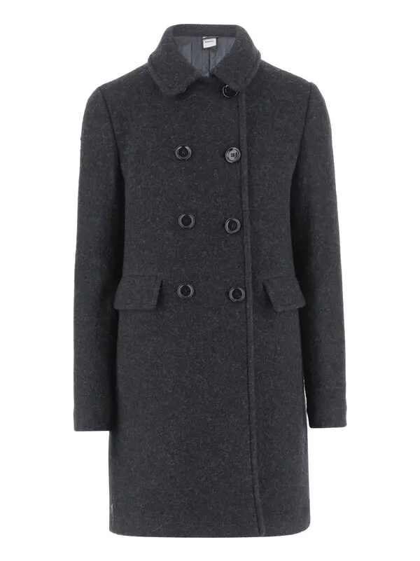 Aspesi Double-breasted Tailored Coat - Black