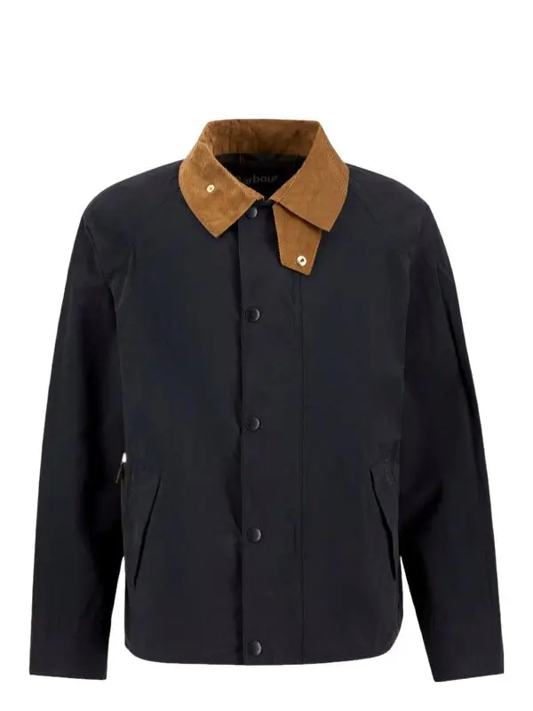 Barbour Corduroy Collar Jacket - Deep Navy Blue