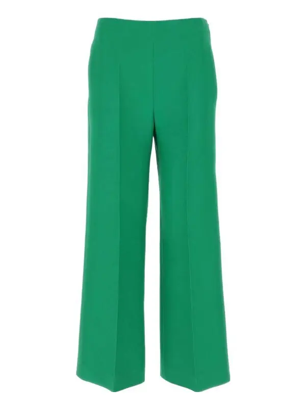Valentino Garavani Straight Leg Cropped Pants - Green