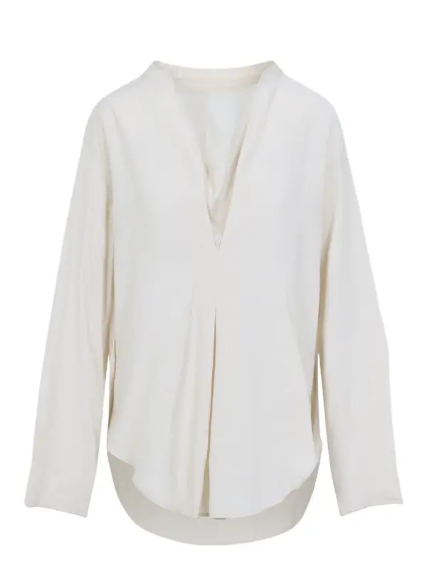 Studio Nicholson Pampa Draped Neck Top - White