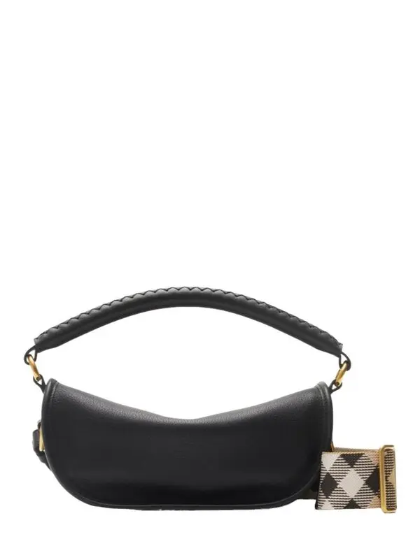Burberry B-clip Zipped Shoulder Bag - Black
