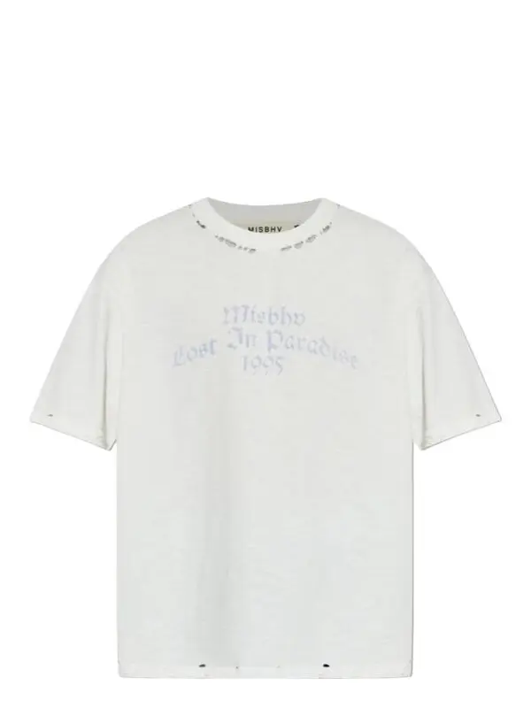 MISBHV Text-print T-shirt - White