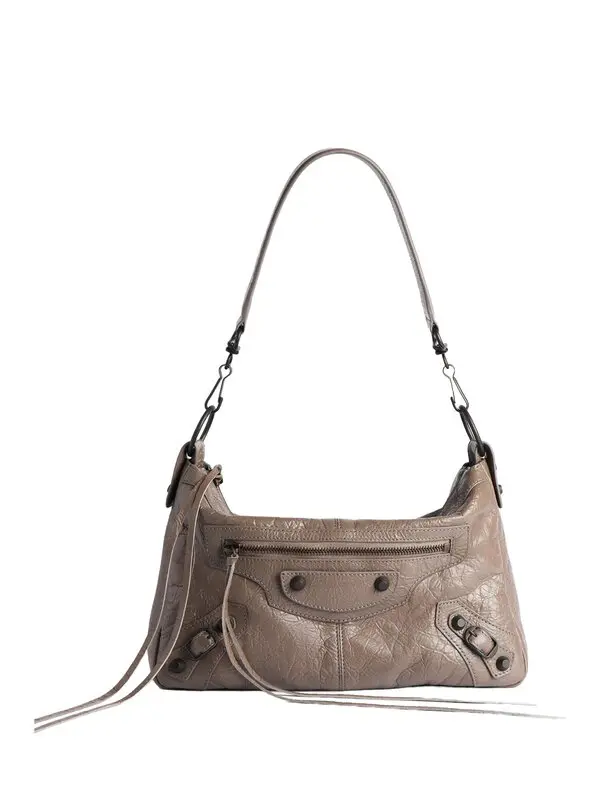 Balenciaga Le City Moto Small Shoulder Bag - Nude