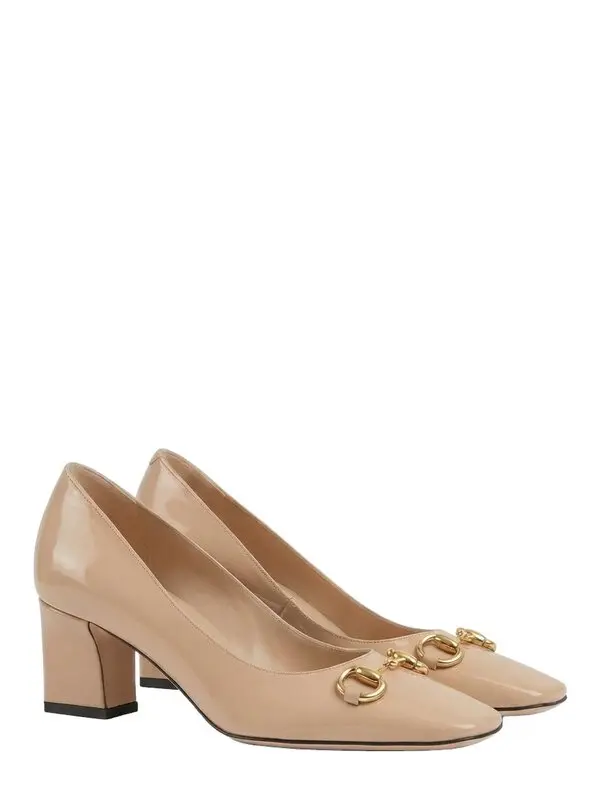 Gucci Signora Pump With Horsebit Detail - Beige