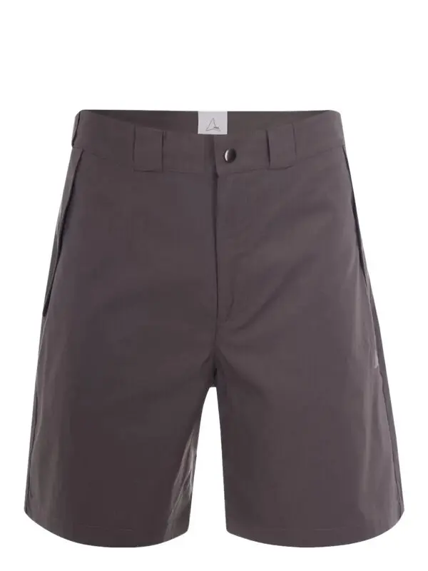 ROA Embroidered Logo Shorts - Grey