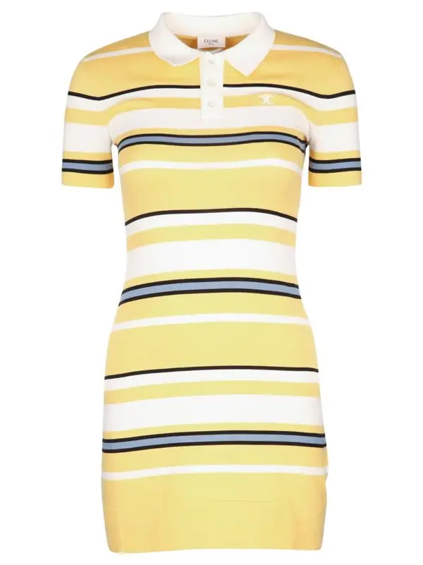 Celine Striped Polo Dress - No