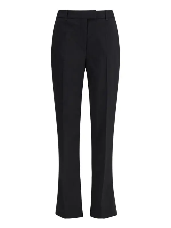 Alexander McQueen Straight-leg Pleated Trousers - Black