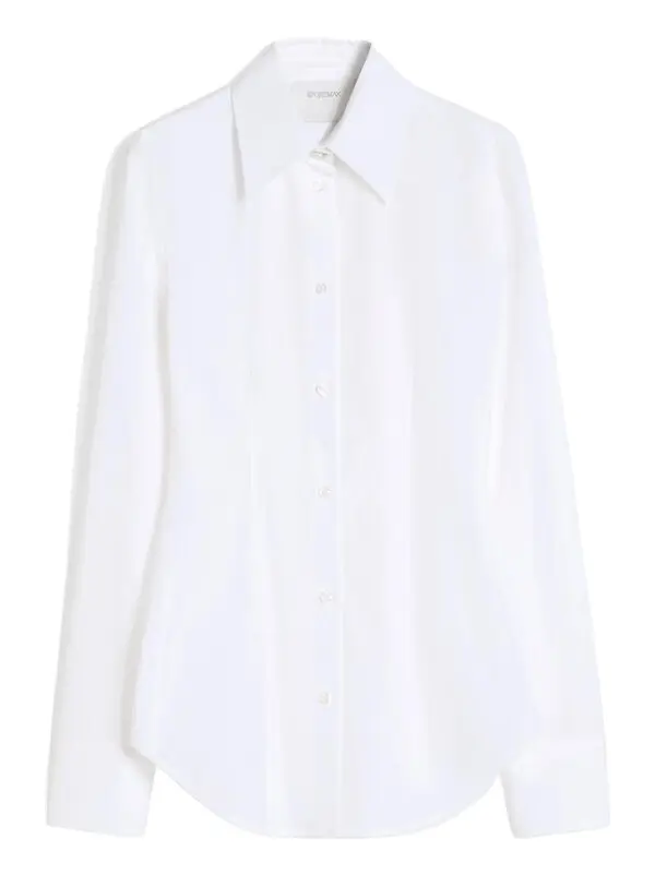 Sportmax Cotton Shirt With Cinched Waist - Optical White