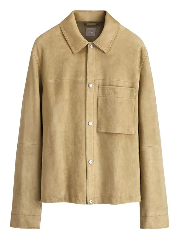 Dior Suede Jacket With Cd Signature - No