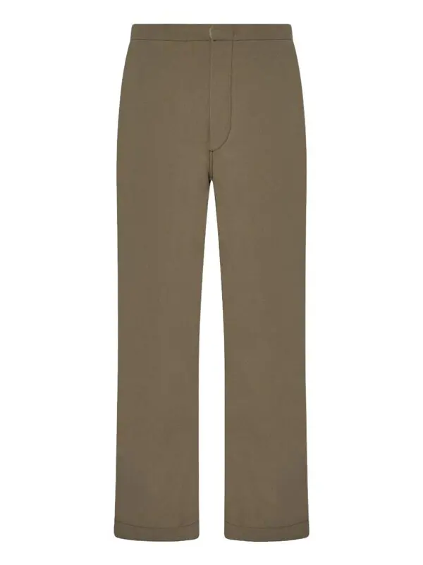 THE ROW Cotton Trousers - Army Beige