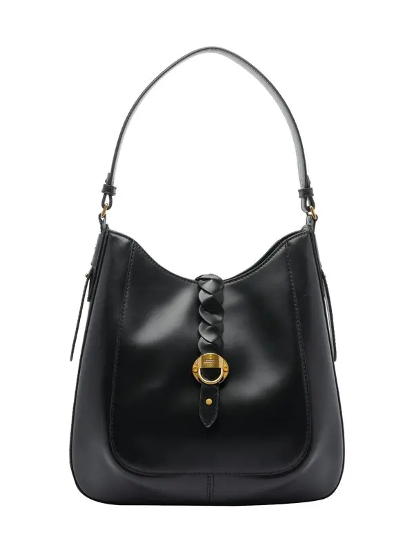 Isabel Marant Étoile Logo Engraved Buckled Shoulder Bag - Black