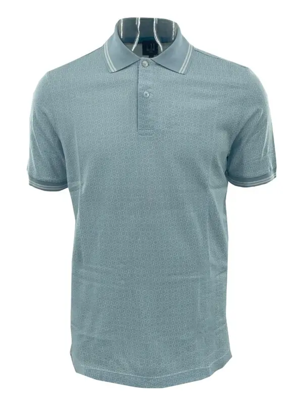 Dunhill Buckle Short-sleeved Polo Shirt - Gray