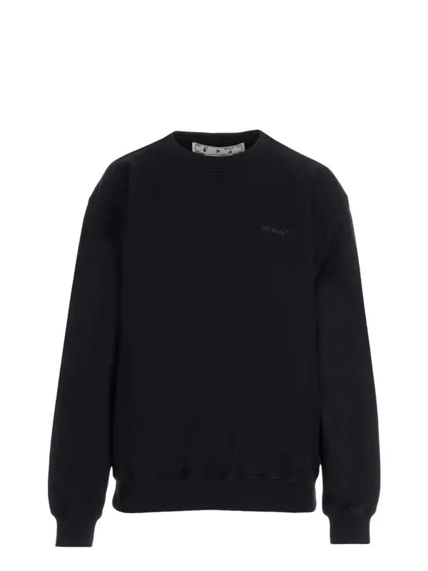 Off-White Diag Printed Crewneck Sweatshirt - Black