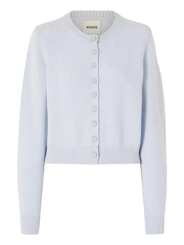 Khaite Everheart Cashmere Cardigan - Light Blue
