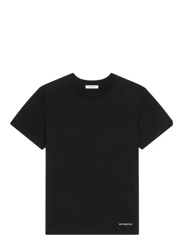 Givenchy Signature Embroidered Crewneck T-shirt - Black