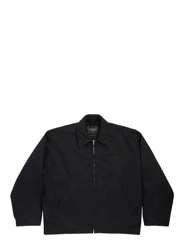 Balenciaga Bb Garderobe Embroidered Zipped Jacket - Black