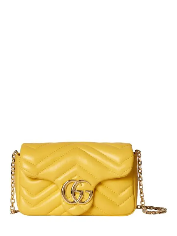 Gucci Gg Marmont Mini Bag - Yellow