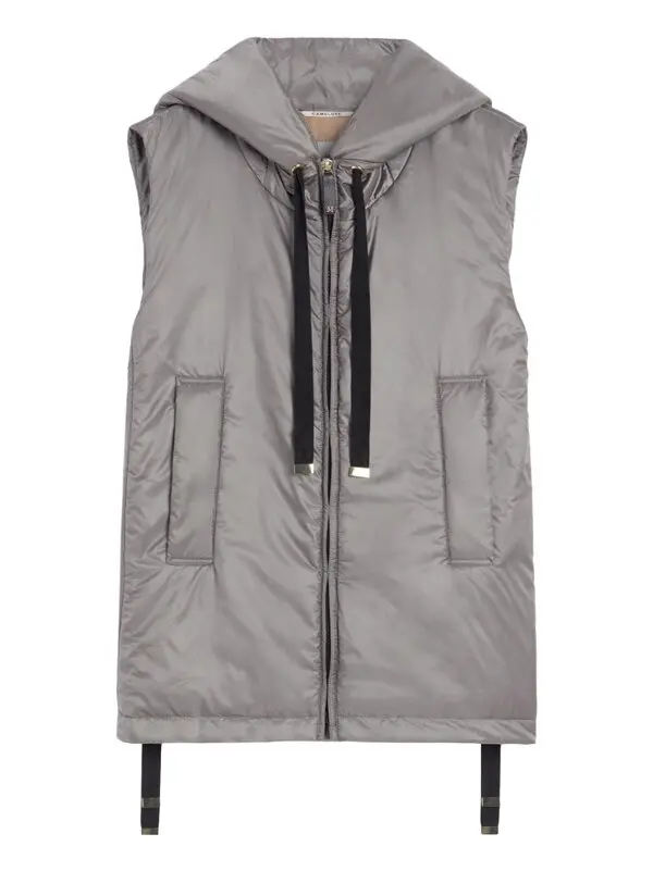 Max Mara Greengo Hooded Gilet - Dark Gray