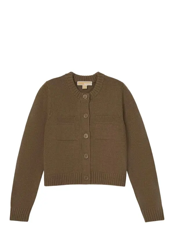 Michael Kors Wool Cardigan - Light Chestnut
