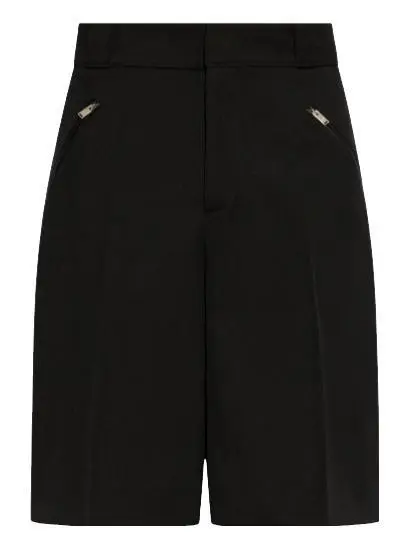Alexander McQueen High Waist Wide-leg Shorts - Black