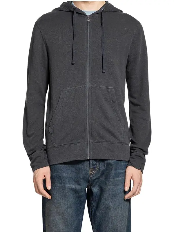 JAMES PERSE Zip-up Hoodie - Black