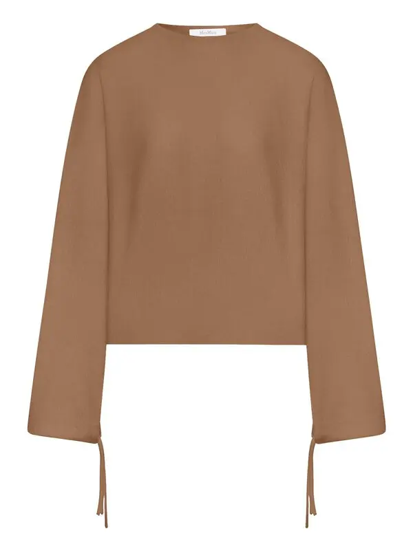 Max Mara Crewneck Long-sleeved Jumper - Brown