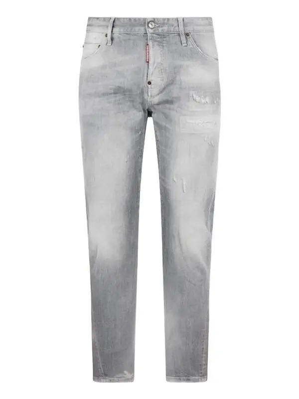 Dsquared2 Distressed Slim Jeans - Grey