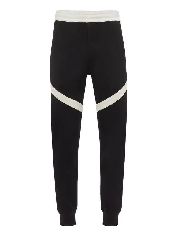 Alexander McQueen Two-tone Panelled Track Pants - Black