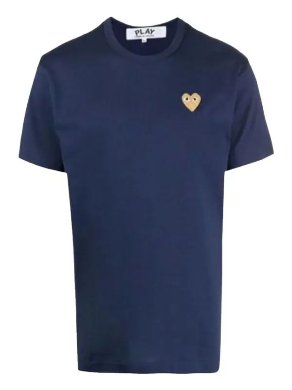 Play Comme Des Garcon Logo T-shirt - Blue