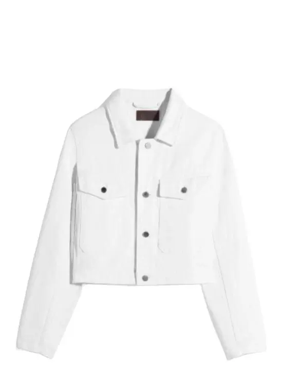 LEMAIRE Cropped Denim Jacket - Milk