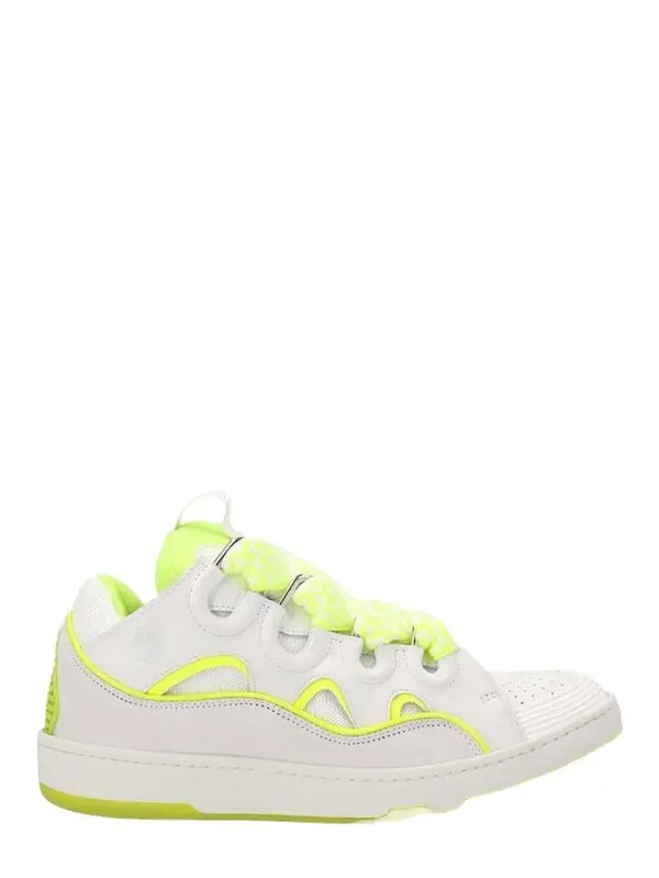 LANVIN Curb Lace-up Sneakers - White