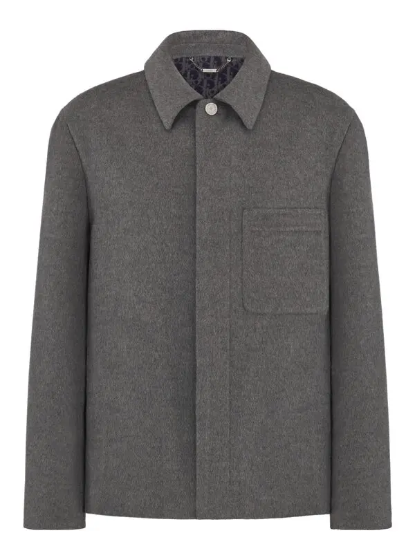 Dior Button Detailed Workwear Jacket - Black