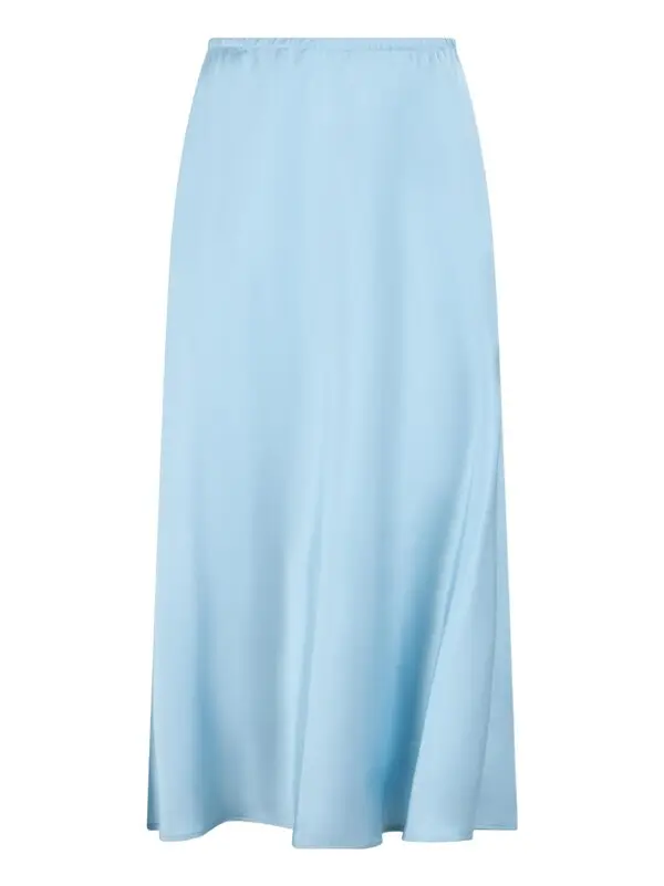 Vince Long Satin Skirt - Blue