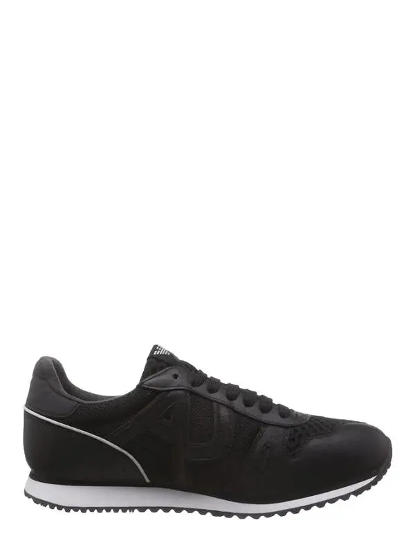 Emporio Armani Lace Up Sneakers - Black