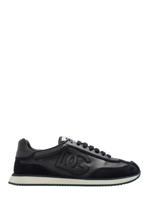 Dolce & Gabbana Logo Patch Cushion Sneakers - Navy Blue