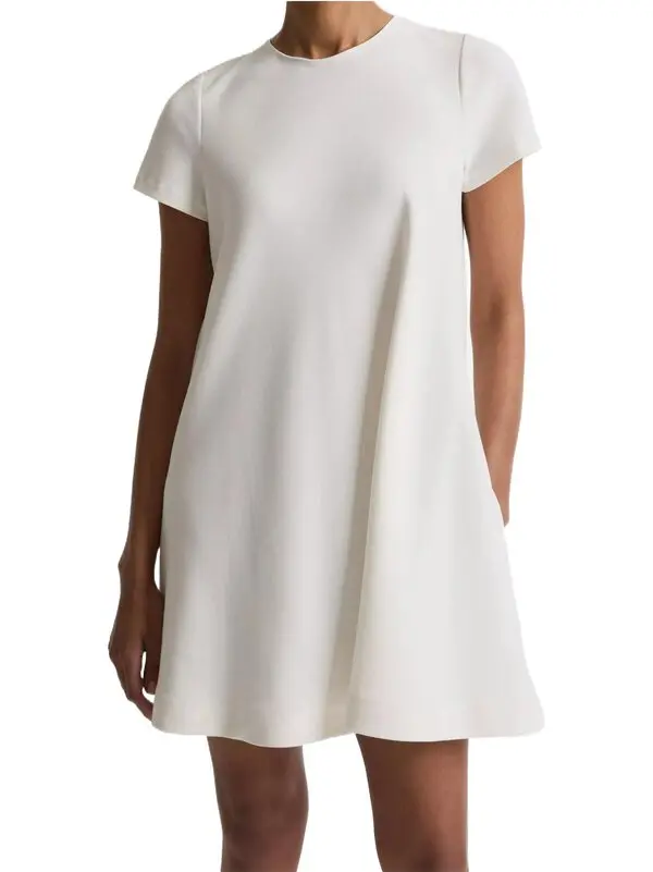 Vince Short-sleeved Dress With Invisible Back Zipper And Pockets - Gu Se