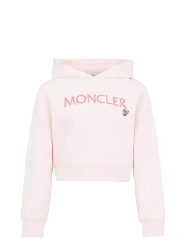 Moncler Embroidered Logo Hoodie - Gray