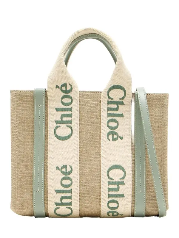 Chloé Woody Small Tote Bag - Nude