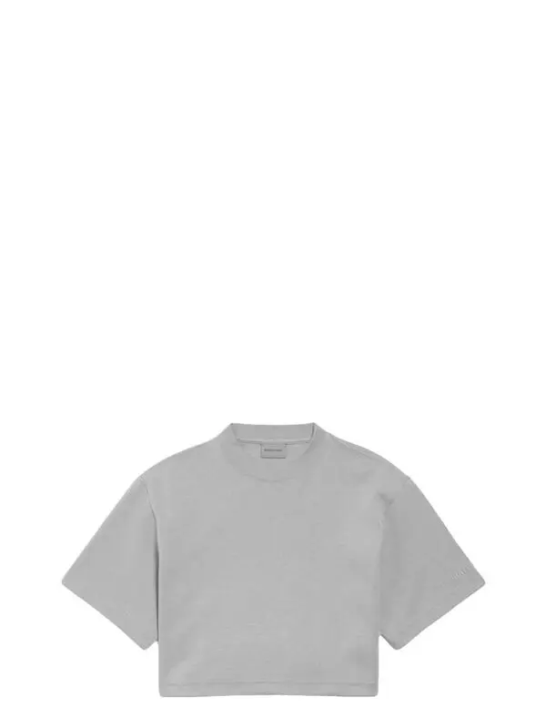 Balenciaga Cropped Oversized Top - Grey