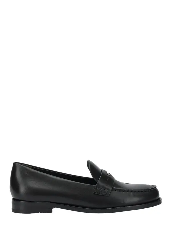 Tory Burch Round Toe Loafers - Black