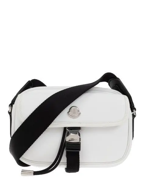 Moncler Water-repellent Crossbody Bag With Zip Closure - White